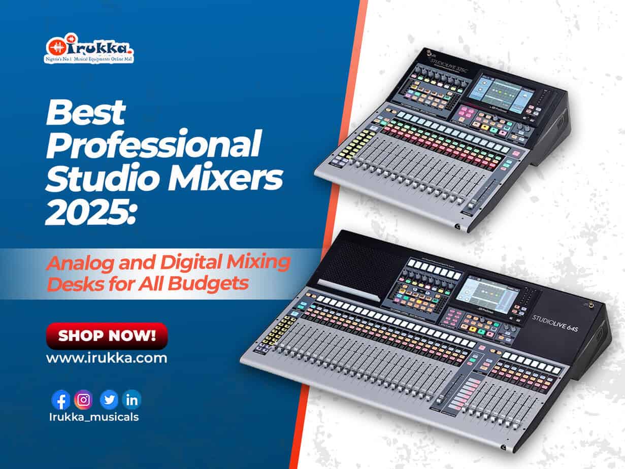 Best Professional Studio Mixers 2025: Analog and Digital Mixing Desks for